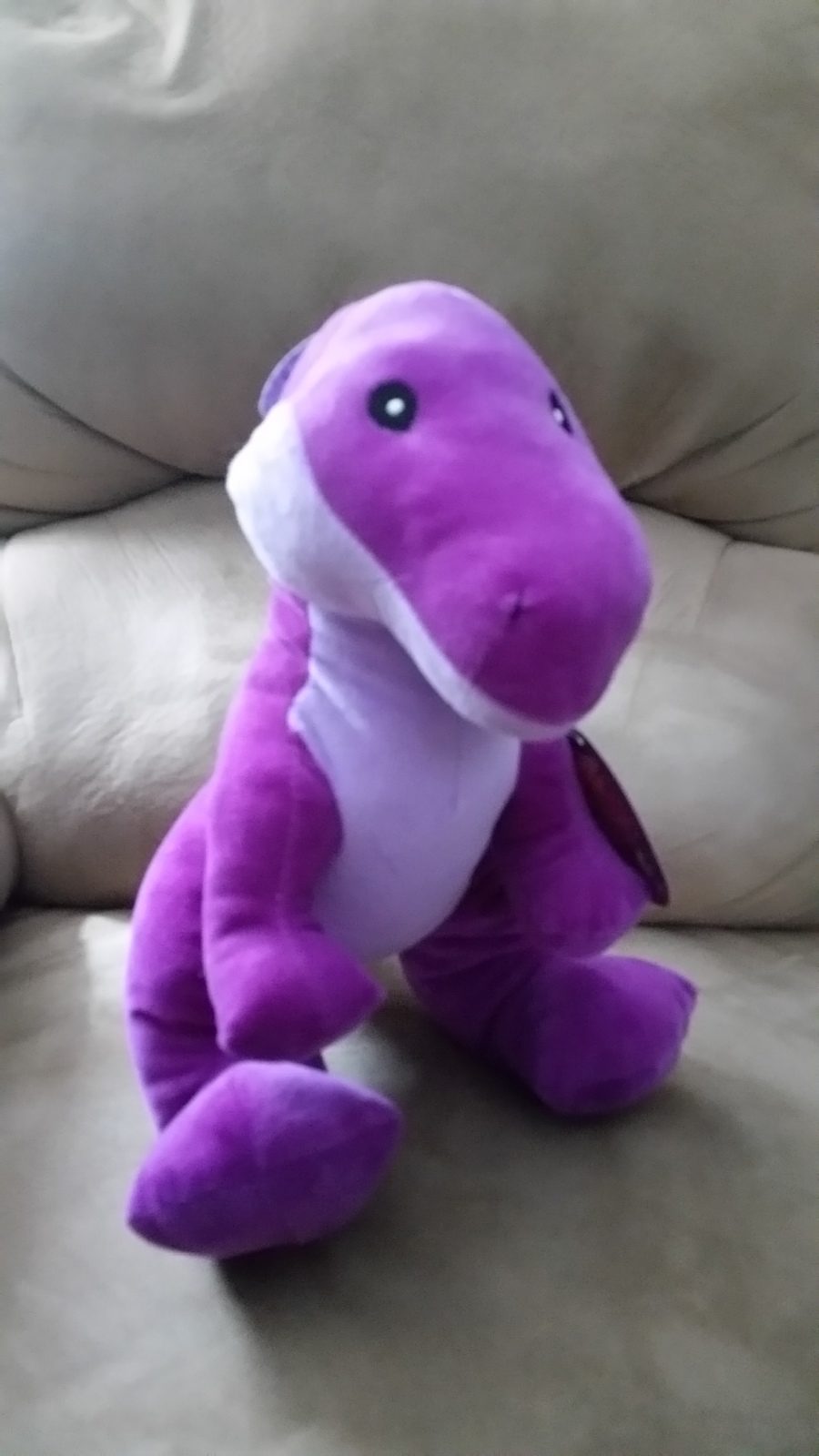 TYRANNOSAURUS REX PURPLE DINOSAUR Brand New Plush Stuffed Animal 13 ...
