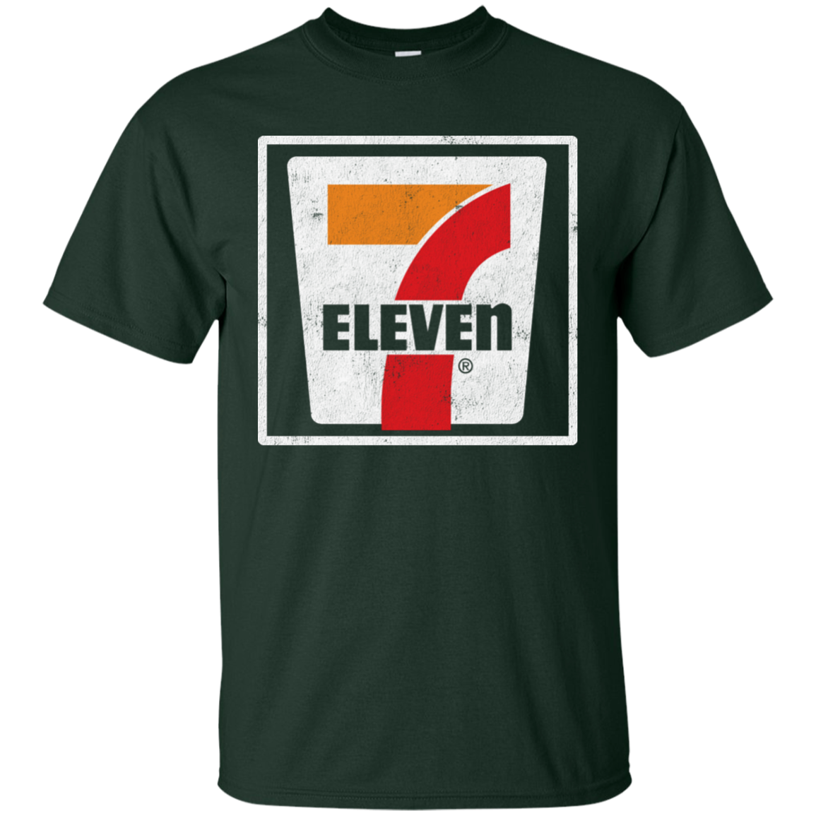 7-11, Seven, Eleven Gildan Ultra Cotton T-Shirt - Forest - T-Shirts ...