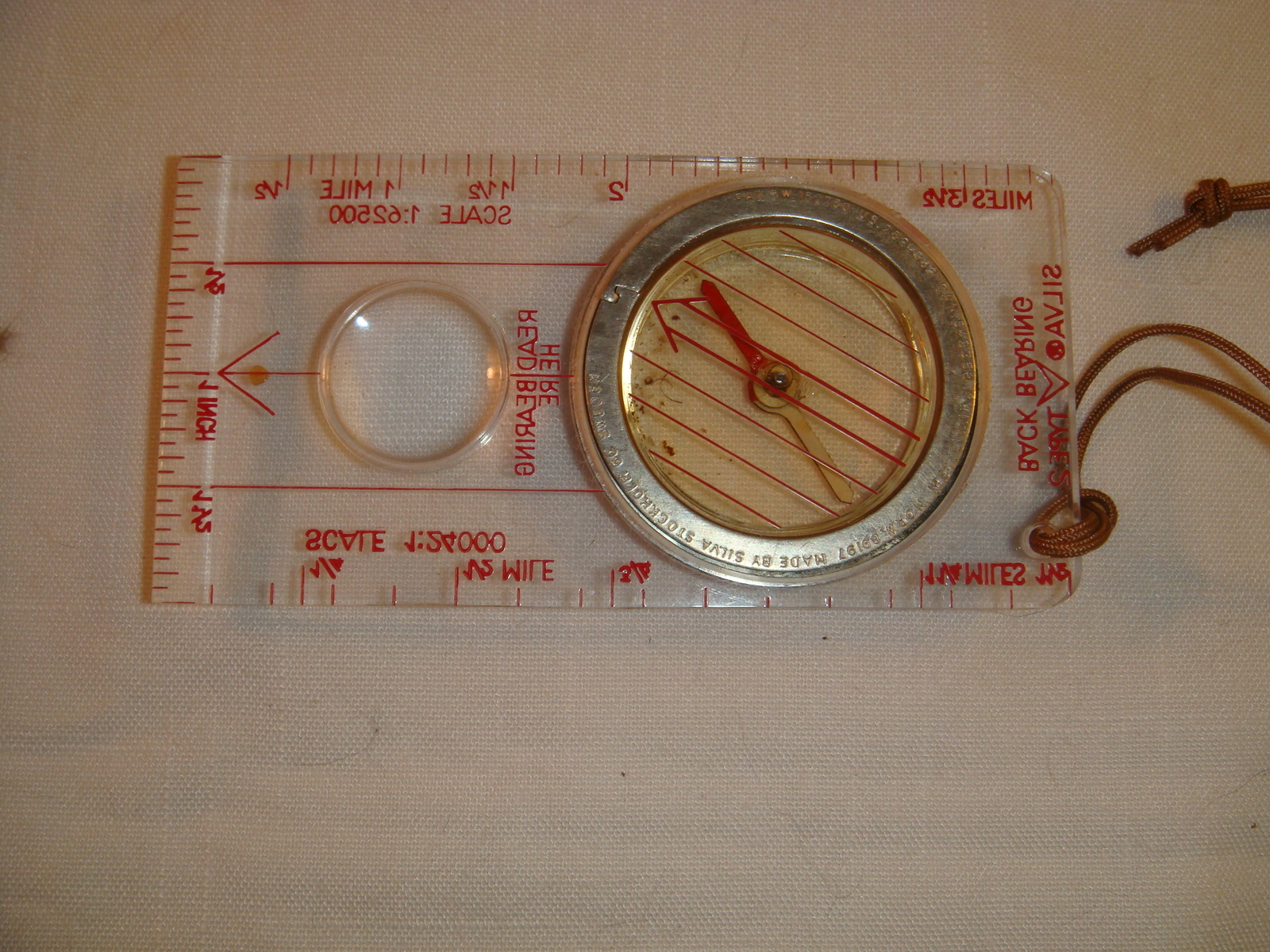 Vintage Silva Compass Set Type 2 Compass Leather Case