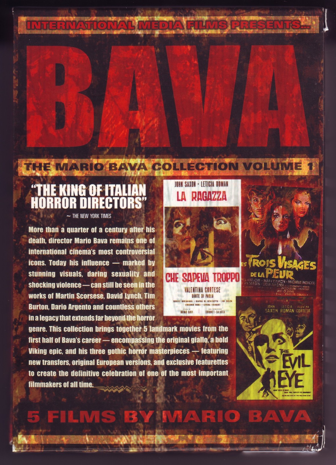 The Mario Bava Collection: Volume One Box Set (2007 Anchor Bay) - DVDs ...