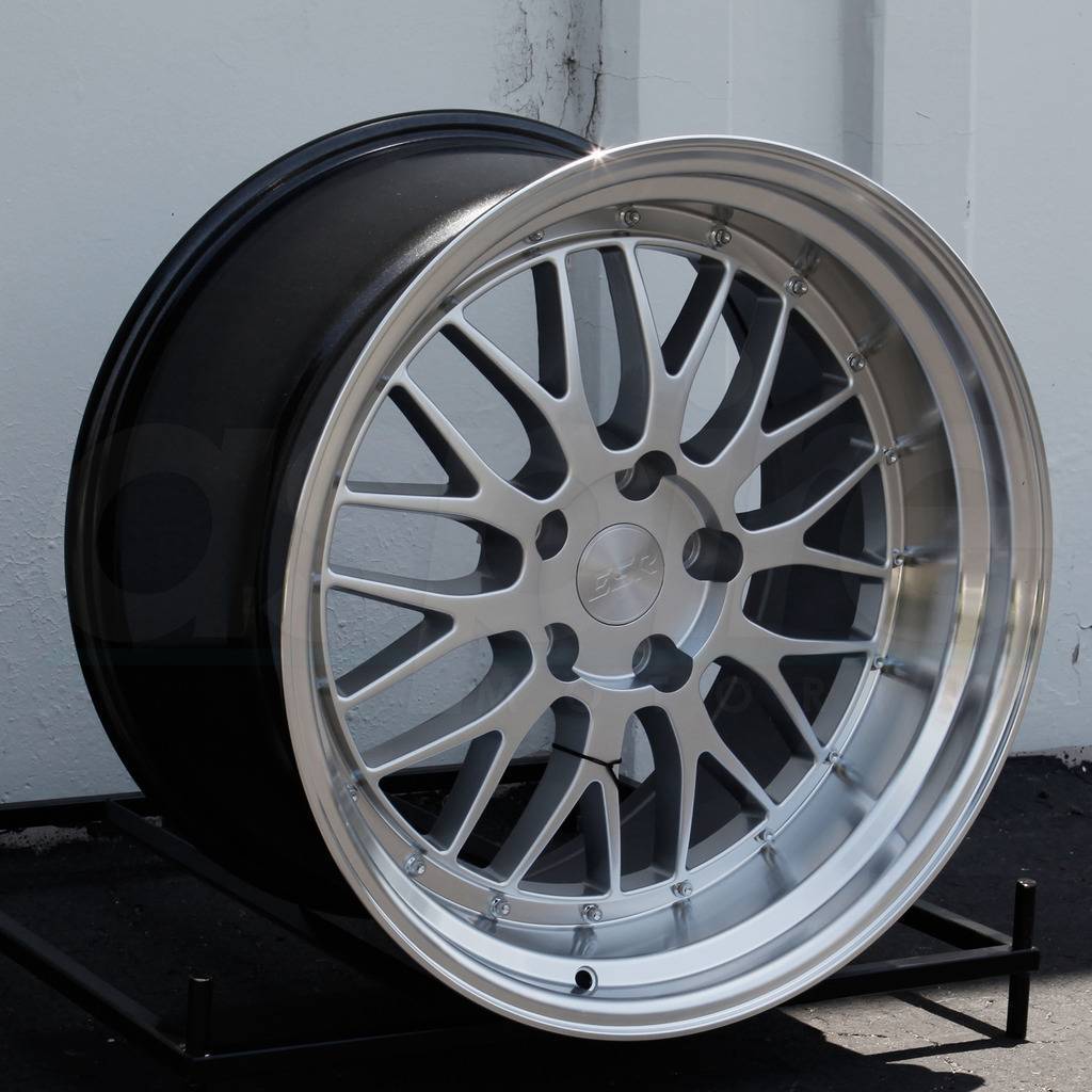One 18x9.5 ESR SR05 SR5 5x100 35 Hyper Silver Wheels Rims - Wheels