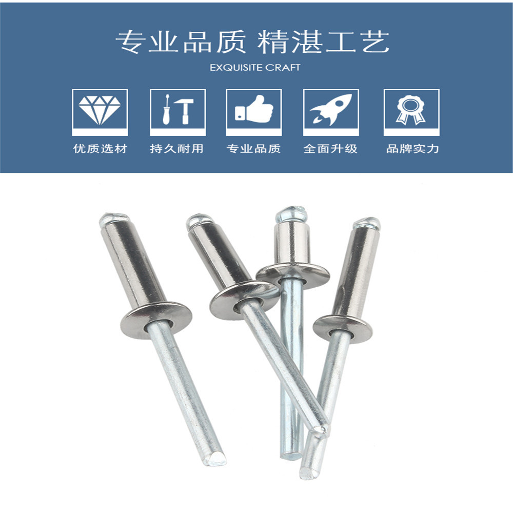 M4/M5 Blind Rivets Nail Break Mandrel Open Pop Rivet 304 Stainless ...