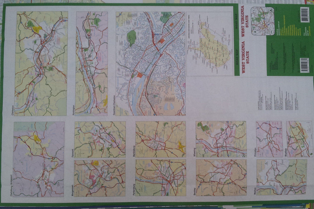 West Virginia State Highway Laminated Wall Map (G) - US