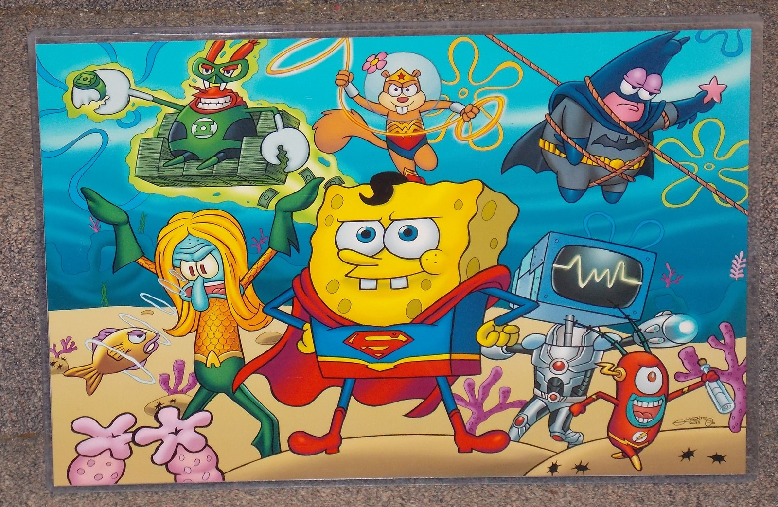 Nickelodeon Spongebob Squarepants Glossy Print 11 x 17 In Hard Plastic ...