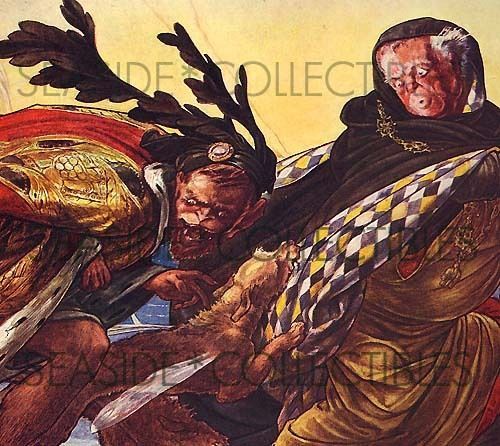 Paul Woodroffe 1908 TWO Panoramic Prints Fury! THE TEMPEST MAD DOGS ...