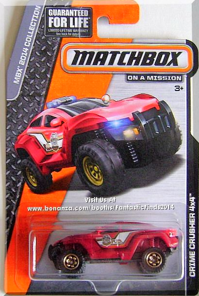 Matchbox - Crime Crusher 4X4: MBX 2014 Collection #102/120 (2015) *Red ...