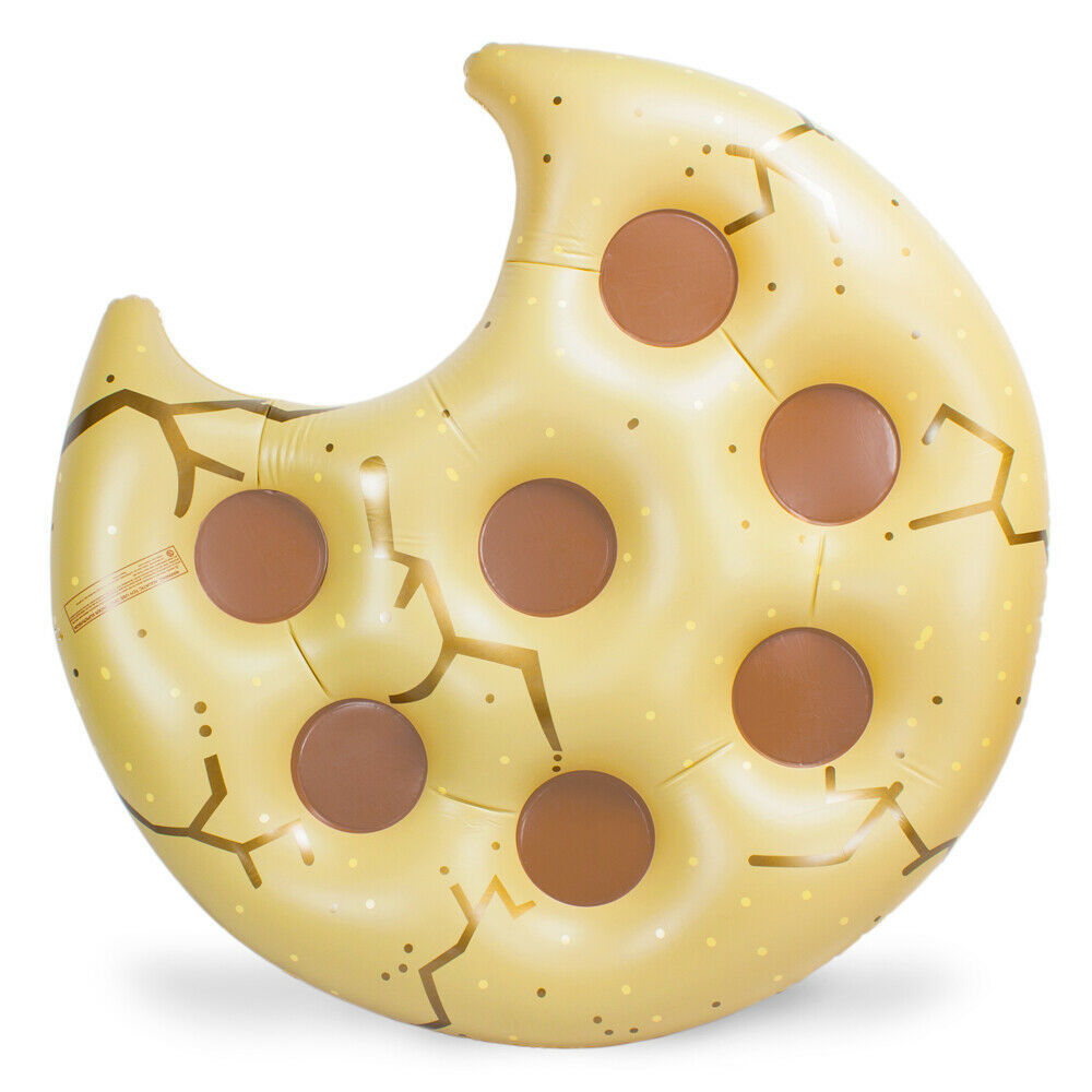 5-foot Chocolate Chip Cookie Pool Float - Inflatable & Kid Pools