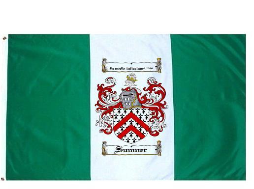 Sumner Coat of Arms Flag / Family Crest Flag - Coat of Arms