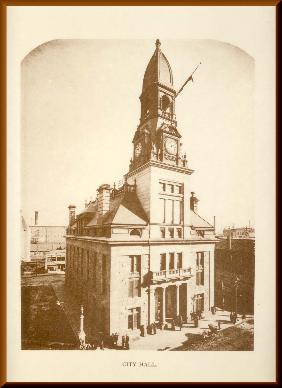 Beautiful City Hall Photo/Placemat, Fall River, Mass/MA/Massachusetts ...