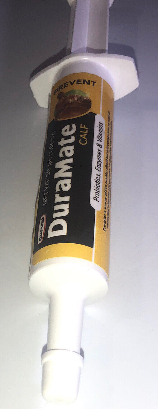 New Durvet DuraMate Calf Prevent 30 Gram Syringe Probiotics Cattle ...