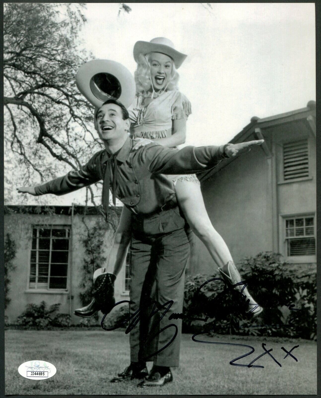 MAMIE VAN DOREN SIGNED 8X10 PHOTO ACTRESS SEX SYMBOL W/ HUSBAND RAY ...