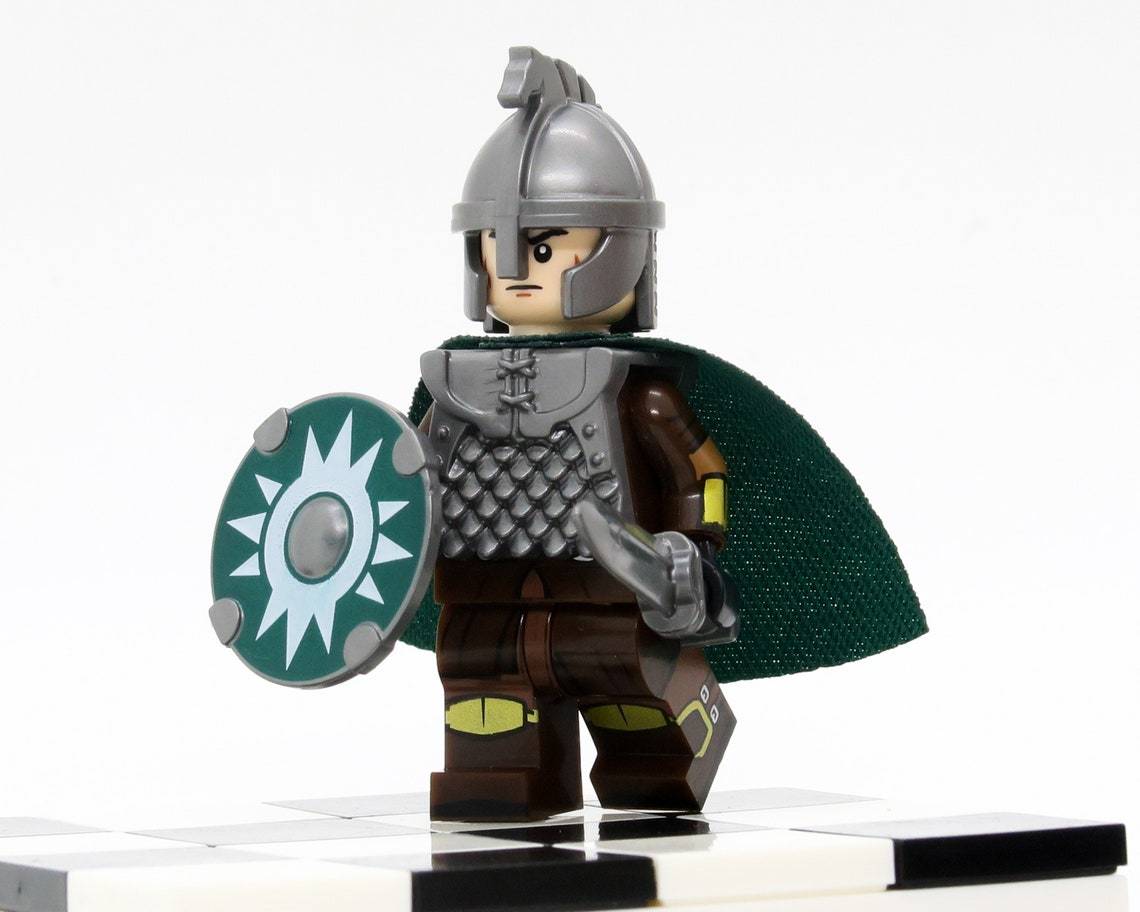 Lord of the Rings Rohan Knight Soldier Minifigures Weapons and ...