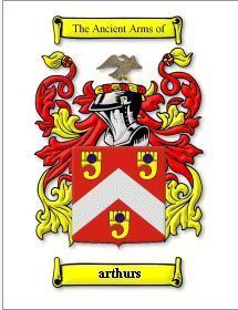 Arthurs Coat of Arms Arthurs Family Crest History Print - Coat of Arms