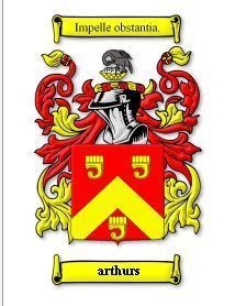 Arthurs Coat of Arms Arthurs Family Crest History Print - Coat of Arms