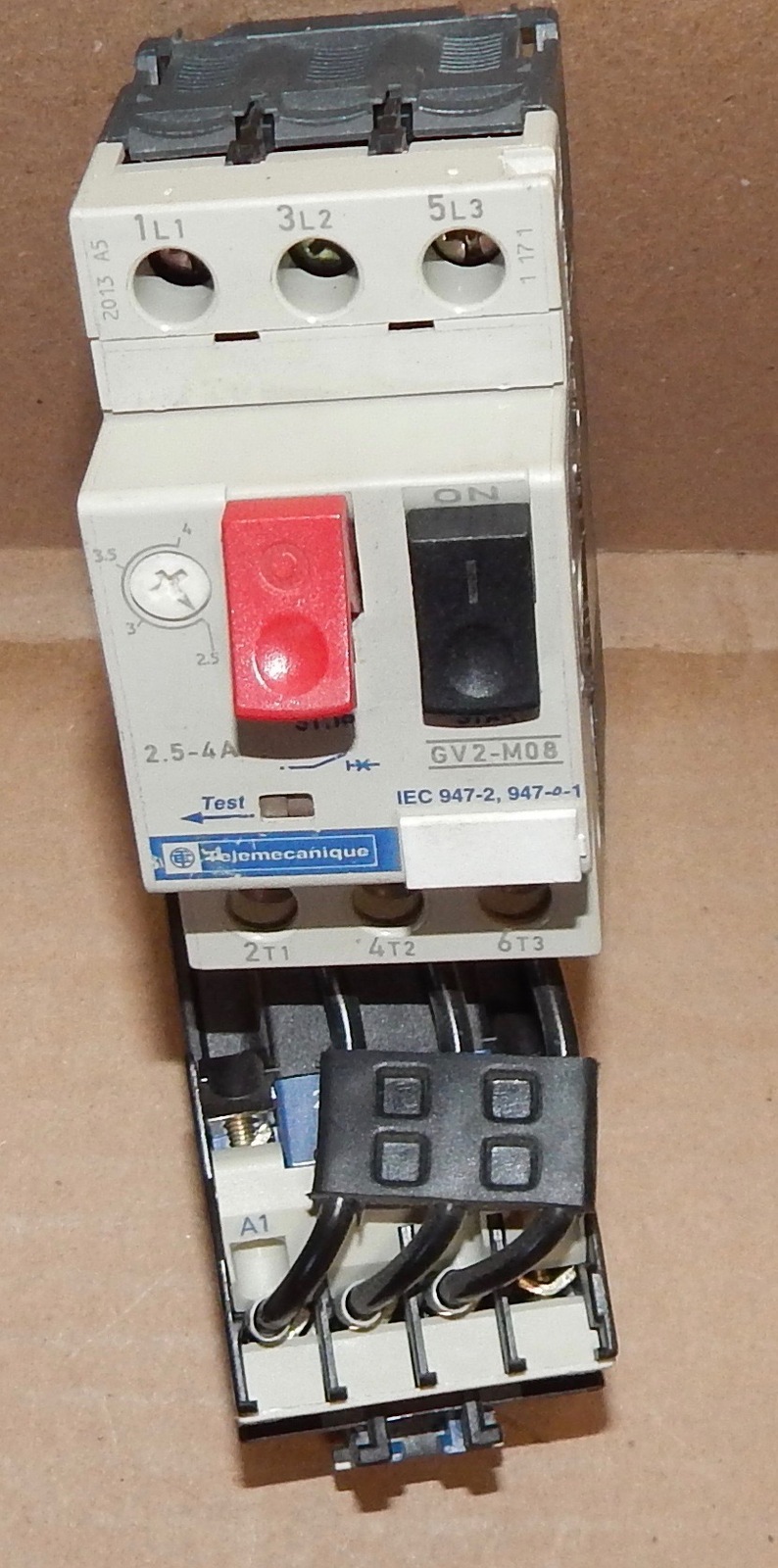 Telemecanique NOM 117/LC1-D09-10 Contacter With GV2-M08 Motor Starter ...