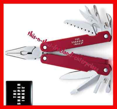 Multi-Tool Kit Sharper Image® Multi Tool ~RED~14 things - Sporting Goods