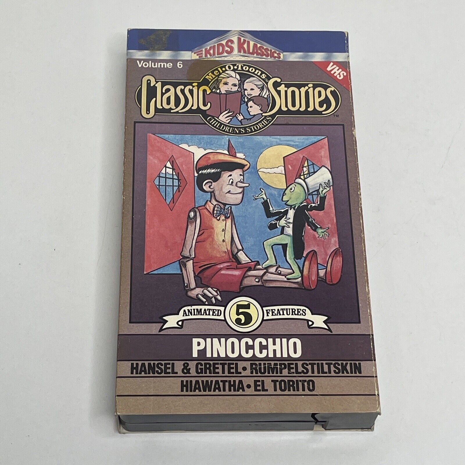 Vtg 1986 Kids Klassics Mel-o-Toons 5 Classic Stories VHS Tape Vol 6 ...