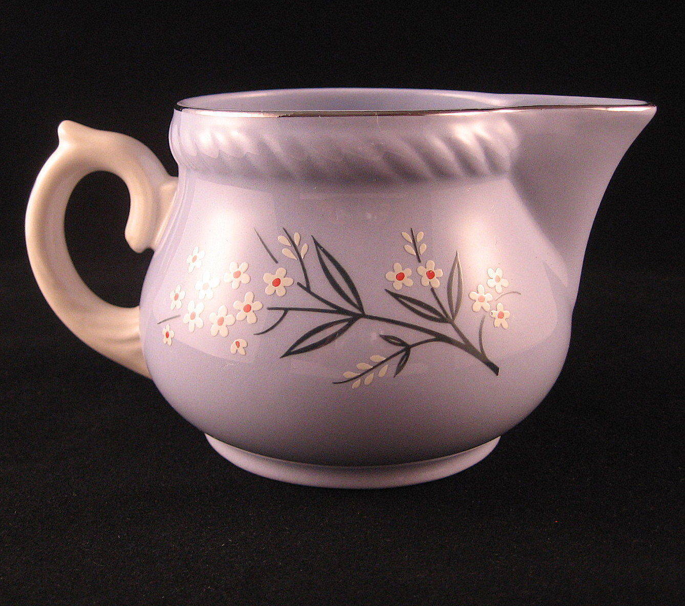 Homer Laughlin Creamer Kraft-Blue #T41 Creamer Pitcher Pottery Made in ...