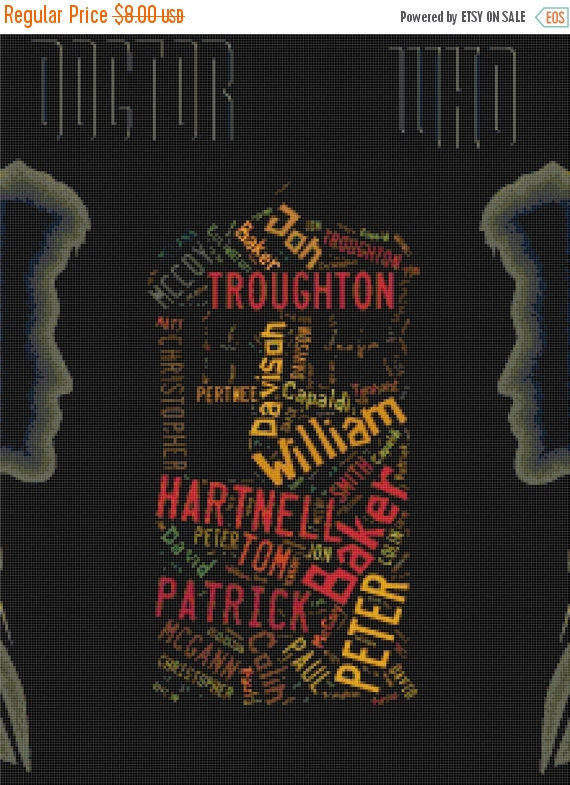 Doctor Who characters - 220 x 290 stitches - Cross Stitch Pattern L956 ...