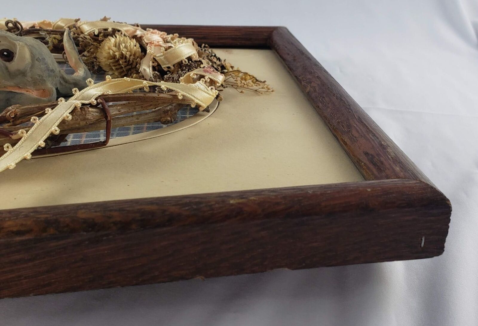 Vintage Anna Moncrief Collection Bunny Rabbit Framed 3D Art - Rabbits