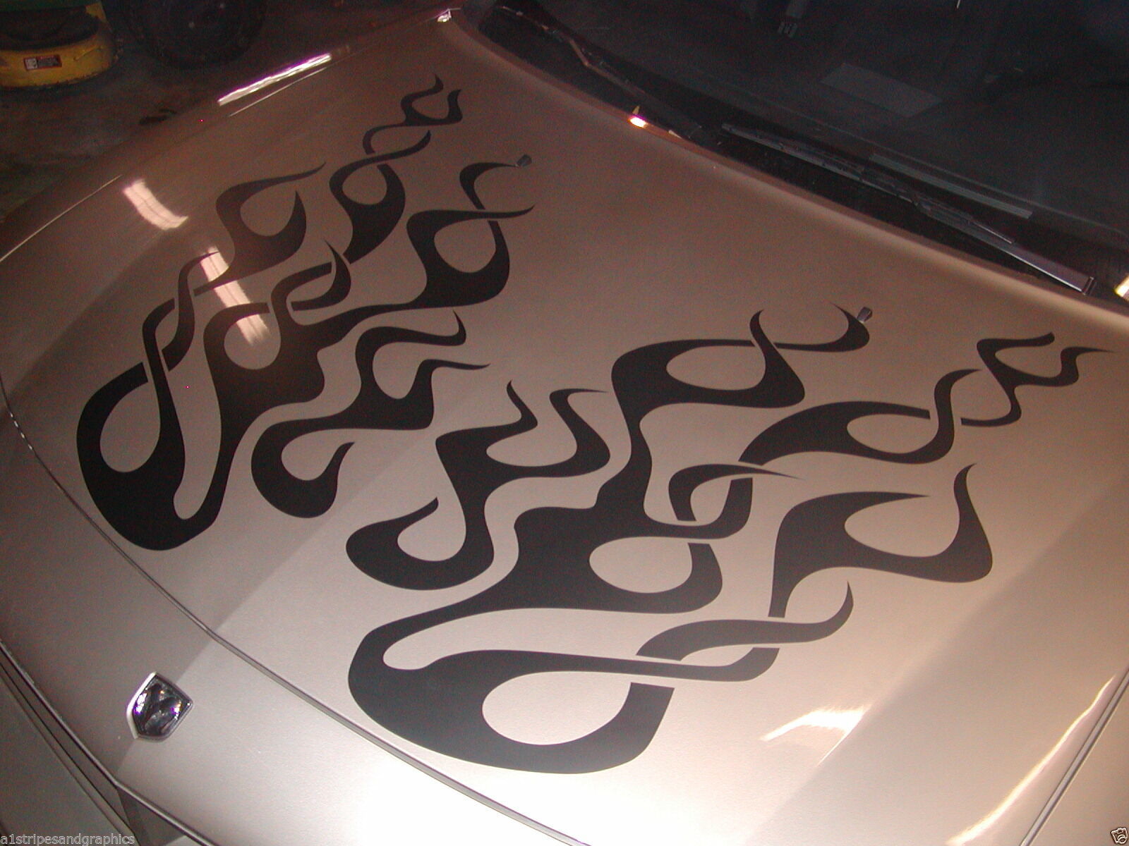 33 Flame Hood Graphic Decals Flames Graphics Decal All Car Truck Street ...