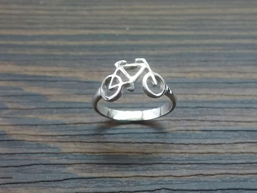 925 Silver - Bicycle Ring - Bicycle Jewellery - Bicycle Lover Fans ...