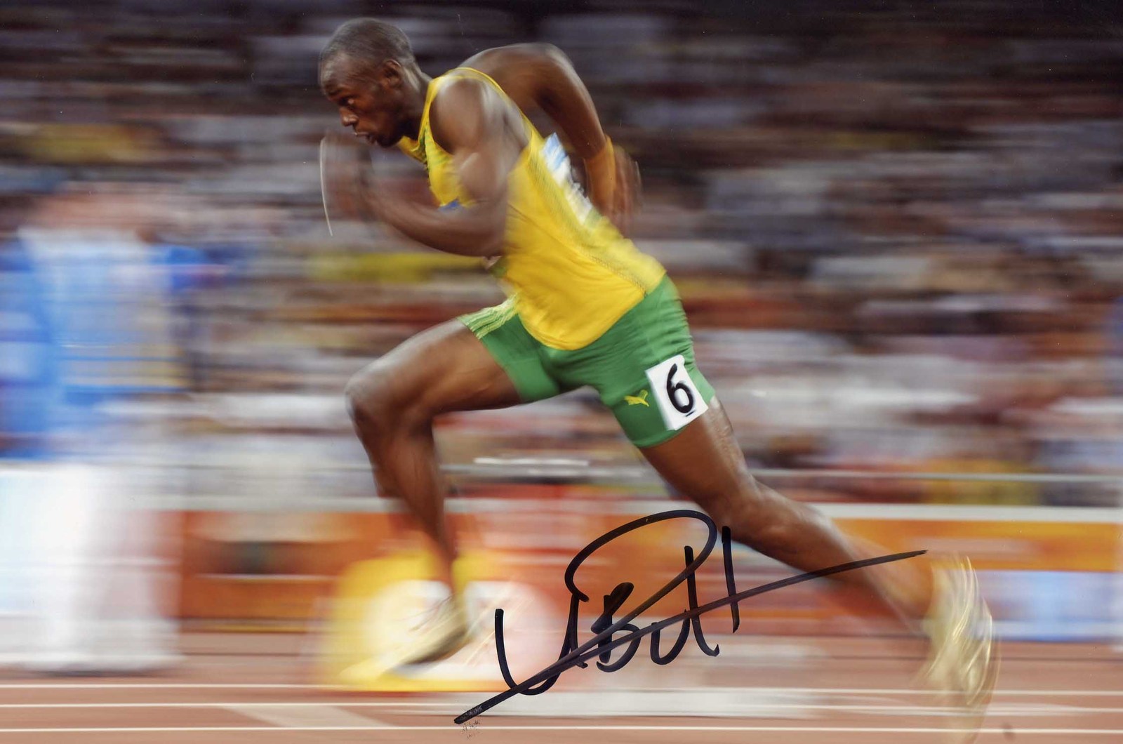 USAIN BOLT SIGNED PHOTO 8X10 RP AUTOGRAPHED 2016 BRAZIL OLYMPICS ...