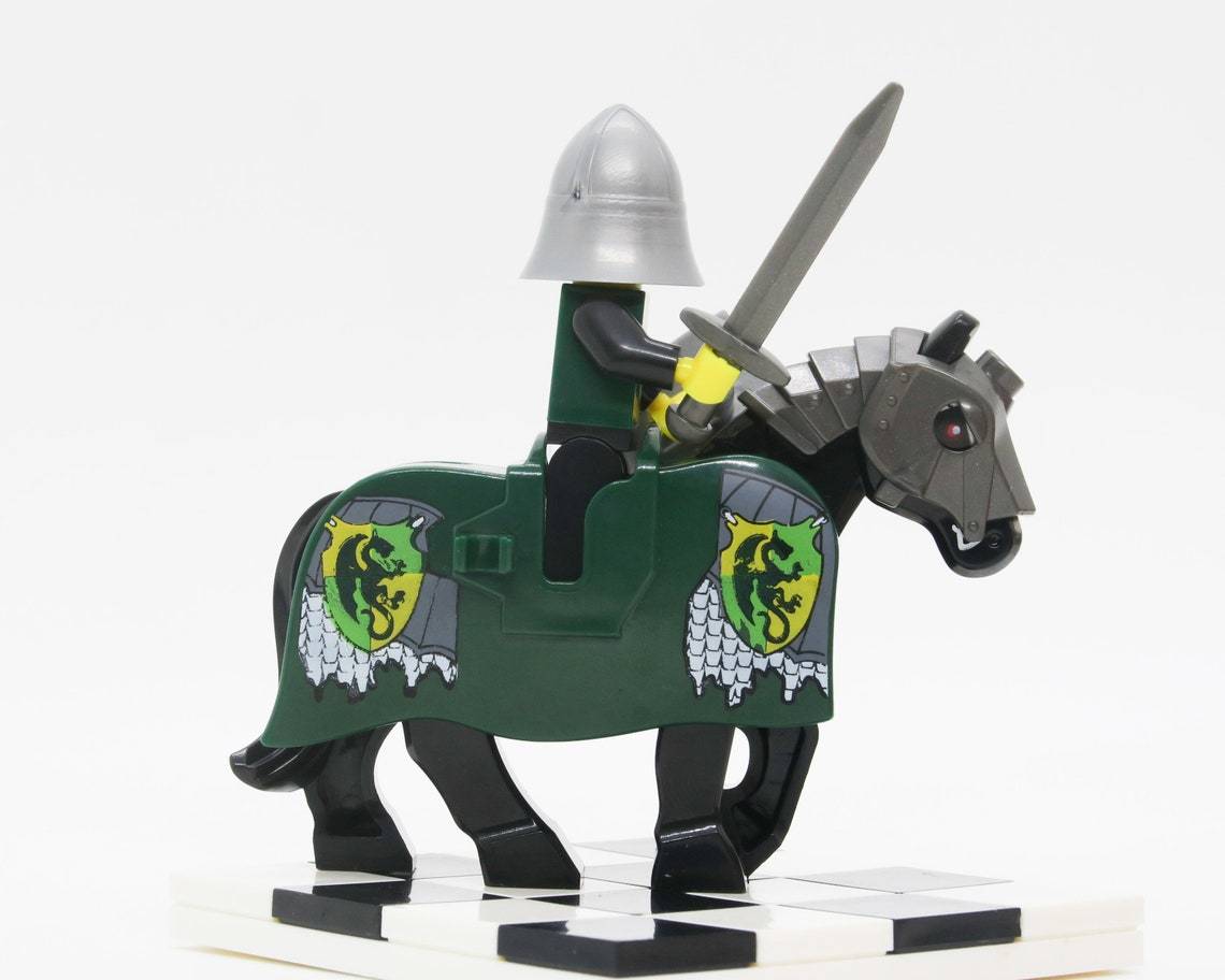 Armored Horse Dragon Knight Minifigures Castle Kingdoms - Building Toy ...