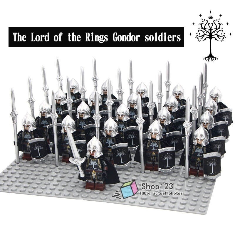 21pcs The Lord Of The Rings Spear infantry The Gondorian Army ...
