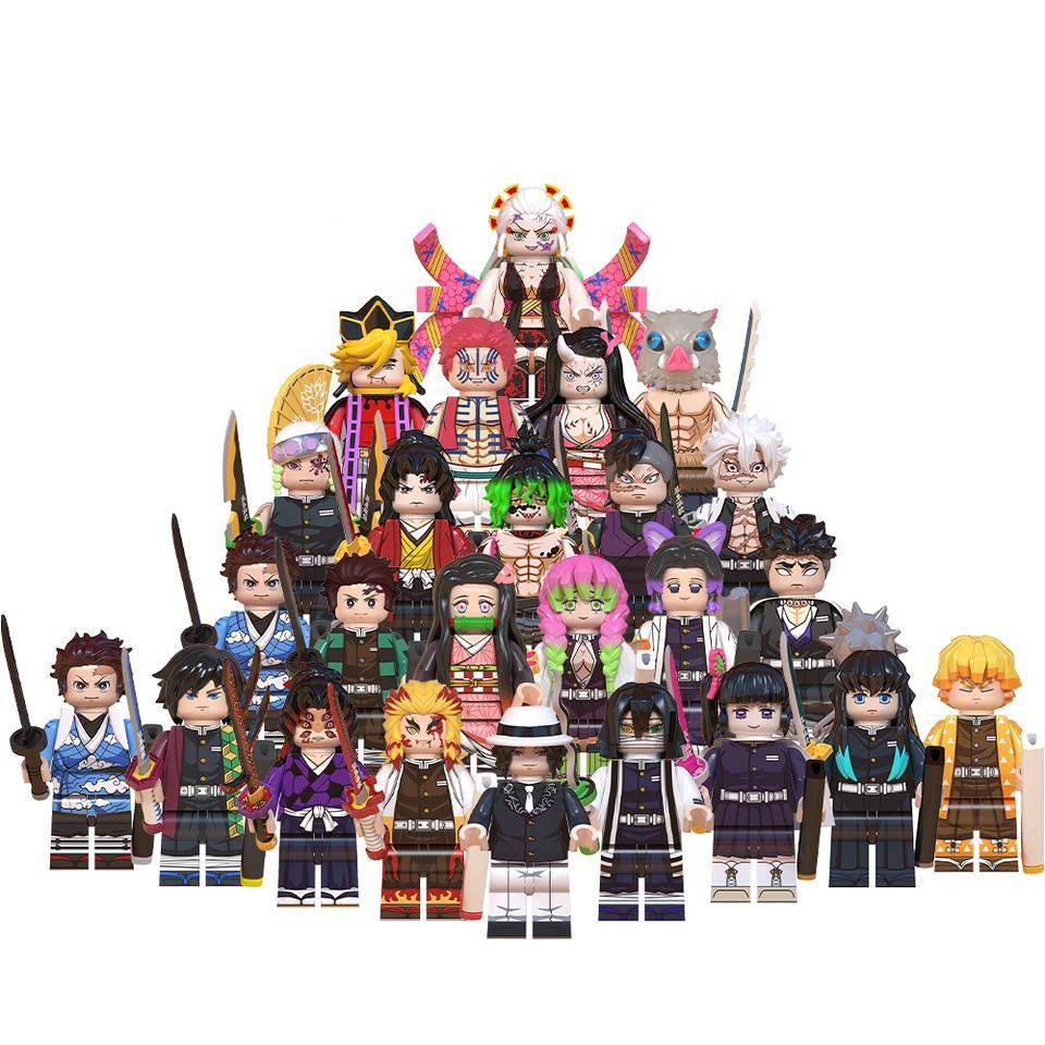 24pcs Collection Demon Slayer Corps Tanjiro Muzan the Twelve Kizuki ...