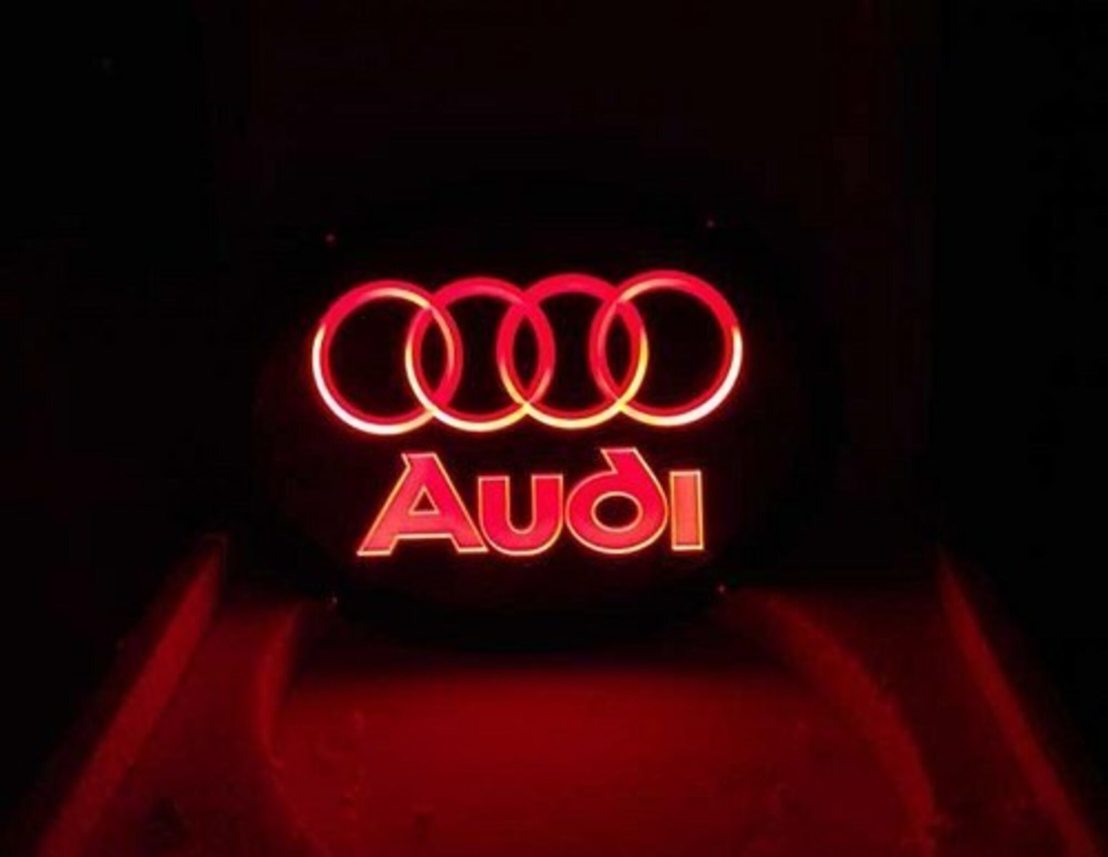 Audi Logo LED Beer Bar Neon Light Sign 11" x 8" Replica - [High Quality ...