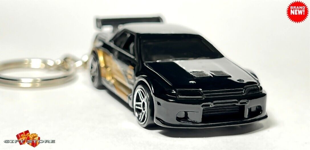 VERY RARE HTF KEY CHAIN BLACK NISSAN SKYLINE GTR GT R R32 CUSTOM ...