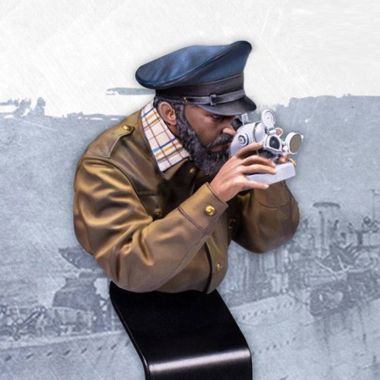 1/12 BUST Resin Model Kit Captain Uboat Commander WW2 Unpainted - Figures