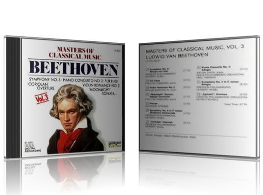 Masters of Classical Music Vol 3 - Beethoven - CDs Masters of Classical Music Vol 3 - Beethoven - CDs