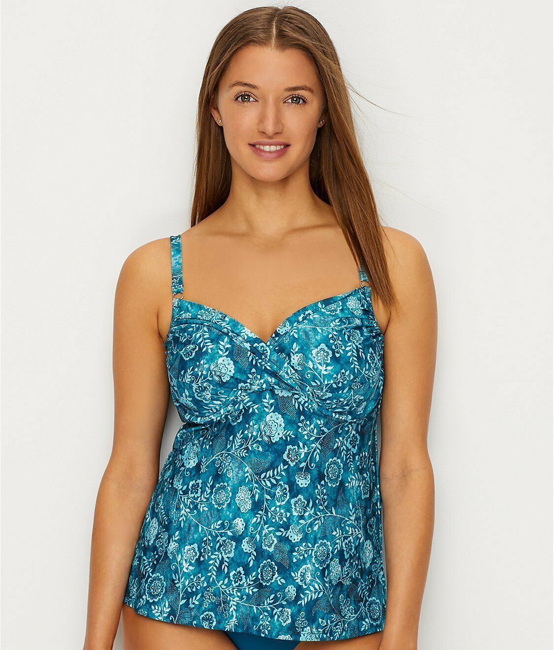 Swim Systems Ocean Mist Crossroads Underwire Tankini Top Us 34dd Uk