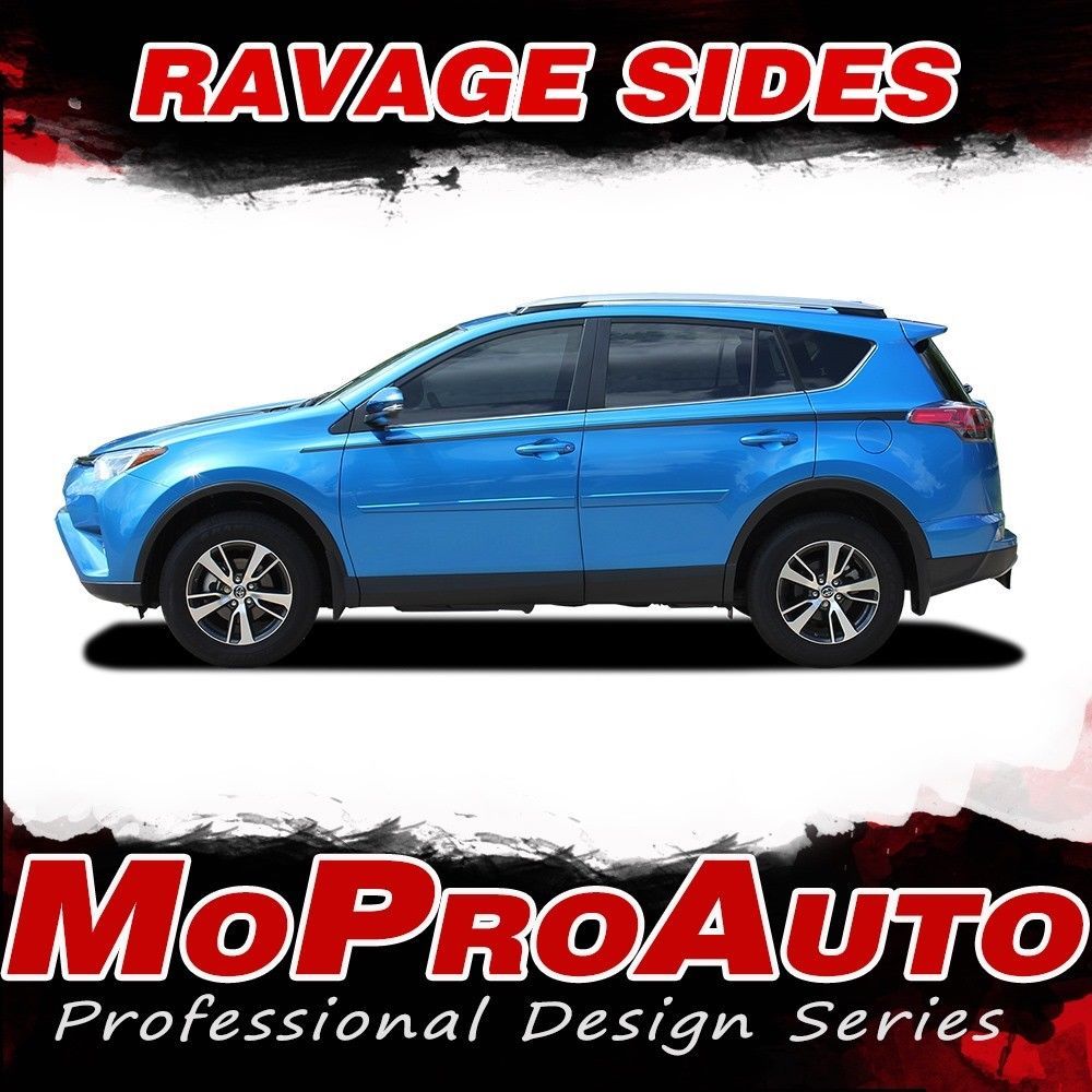 RAV4 Side Decals Vinyl Graphic Door Stripes 3M Pro fits 2016-2019 ...