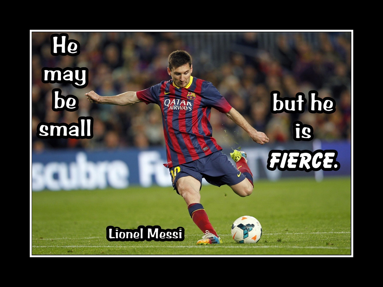 Soccer Motivation Lionel Messi Quote Poster Inspirational Photo Wall ...
