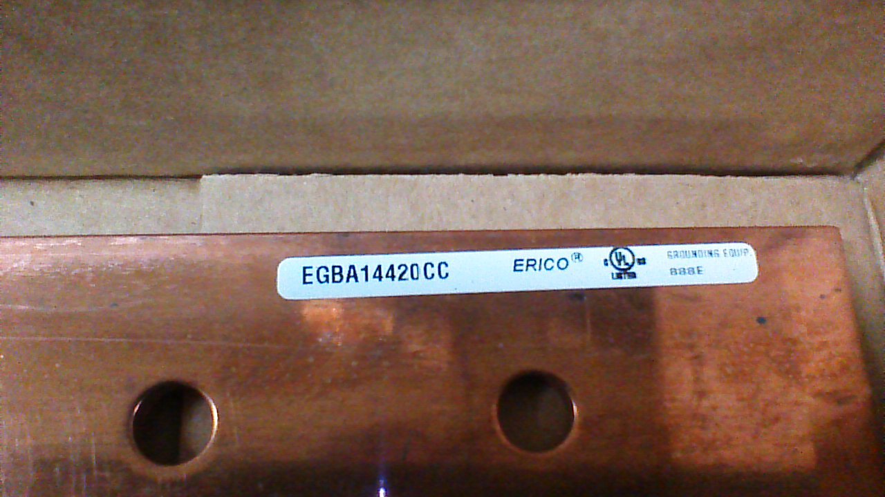 (NIB) ERICO EGBA14420CC GROUND BUSBAR KIT / 1/4" X 4" X 20" LONG ...
