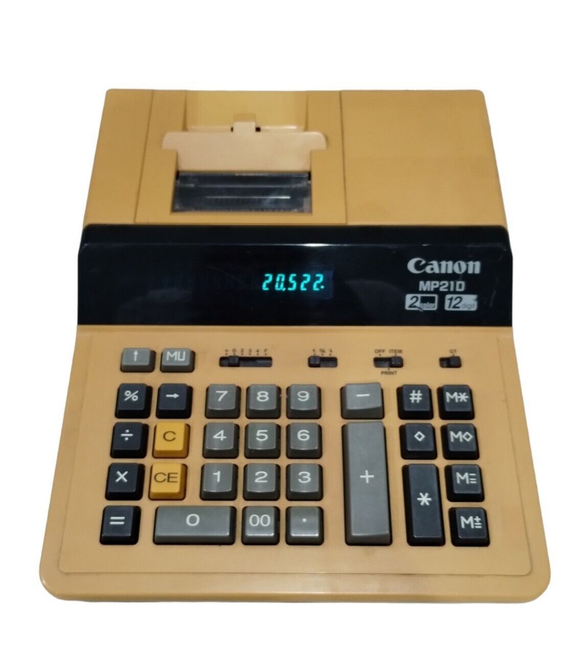 Canon MP21D 2 Color Commercial Adding Machine Printing Calculator 12 ...