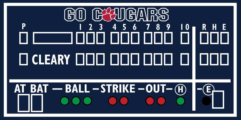 BASEBALL SCOREBOARD decor - Signs