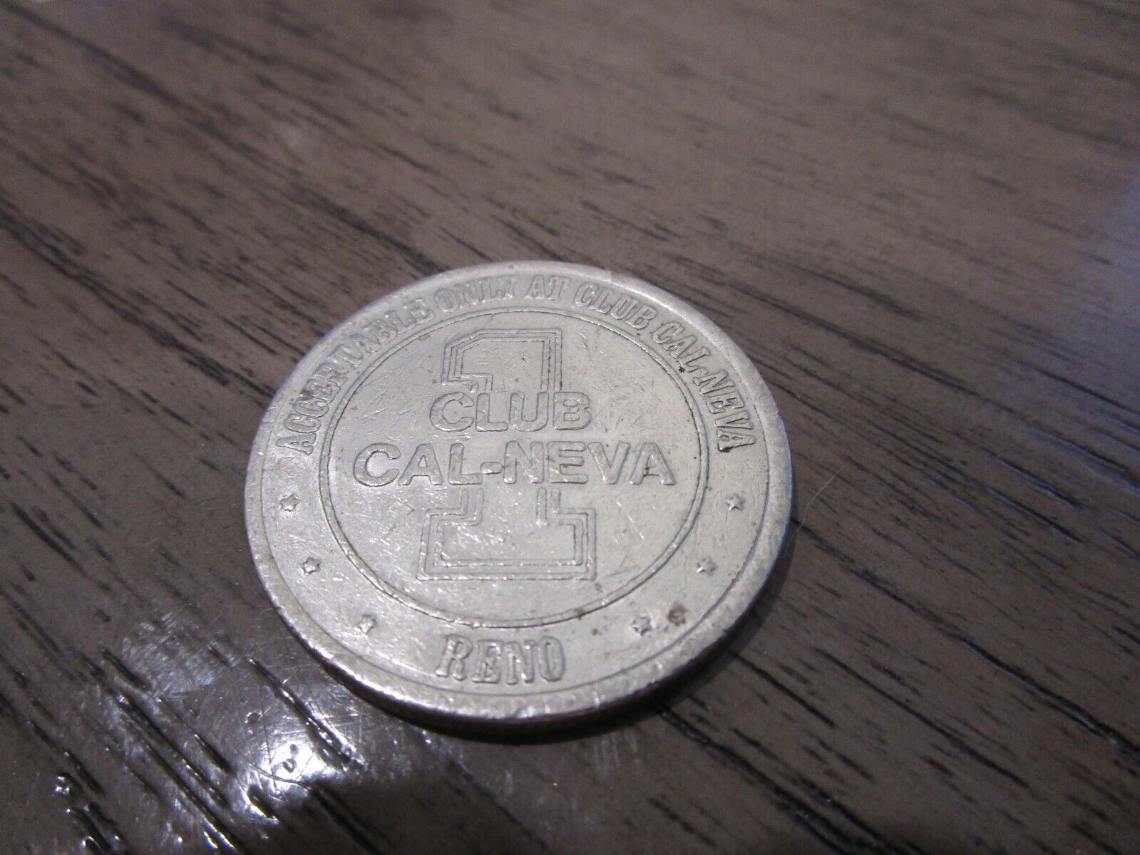 Vintage 1979 Club Cal-Neva Casino Reno One Dollar Gaming Token #136S ...