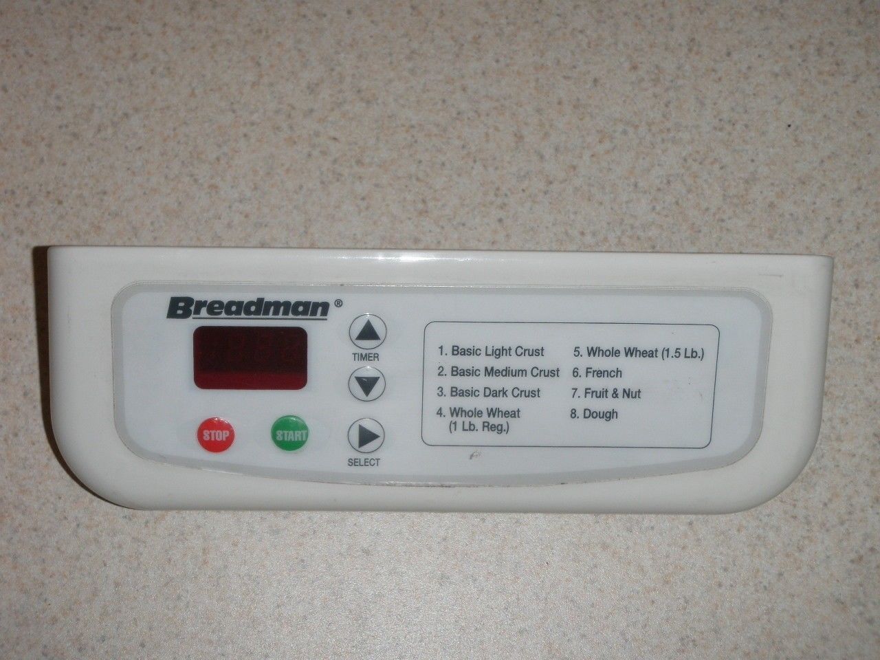 Electronic Control Panel + PCB for Breadman Bread Maker Machine Model ...