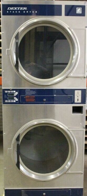 Dexter Stainless Steel Stack Dryer Coin Op 30LB, 120V, Model #: DL2X300 ...