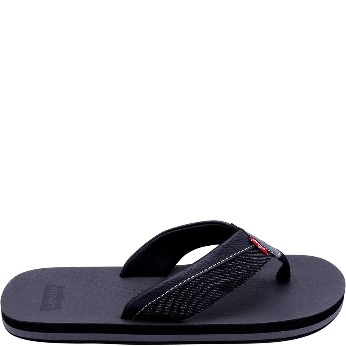 Levi's Mens Vista Cork Flip Flops Black Charcoal 9 M - Slippers