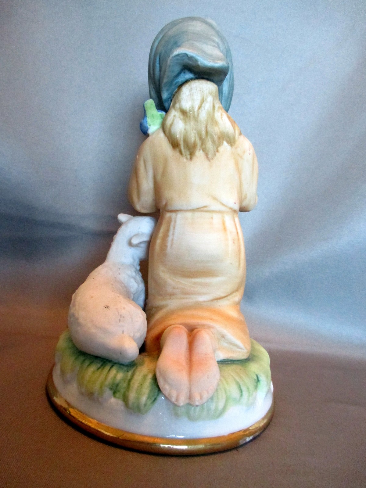 Lefton China Figurine: Praying Girl with Lamb Beside Her GG5600 ...