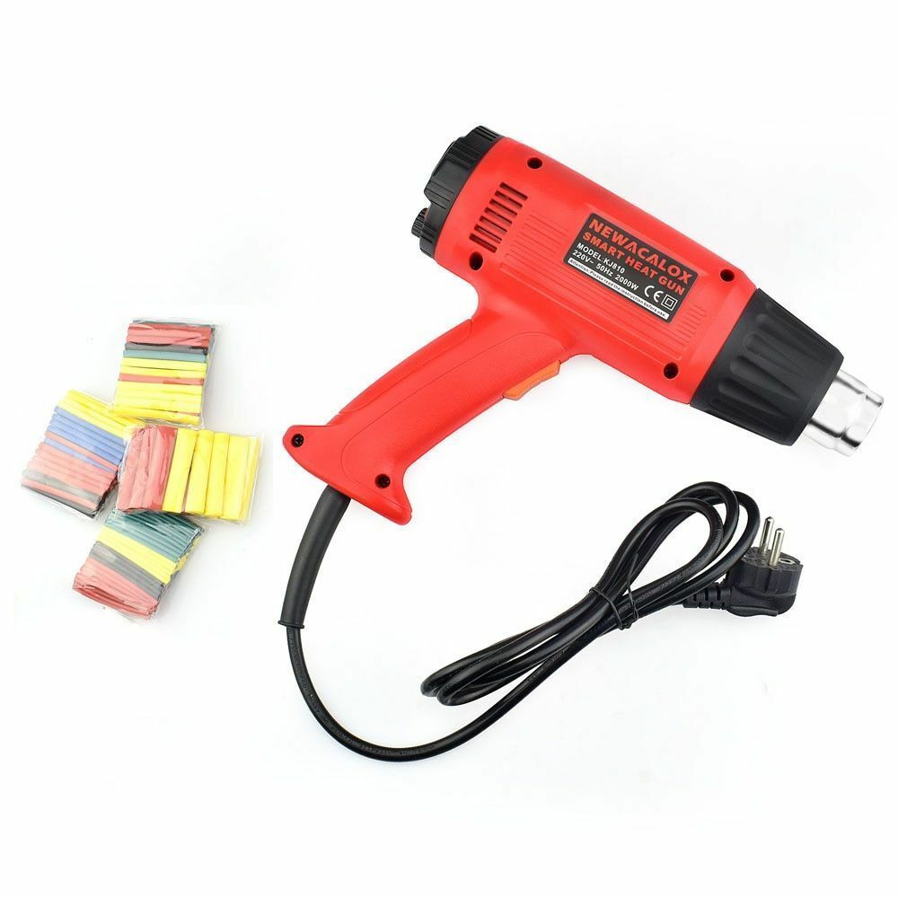 2000W 220V EU Temperature Wind Speed Adjustable Heat Gun LCD Thermo Hot ...
