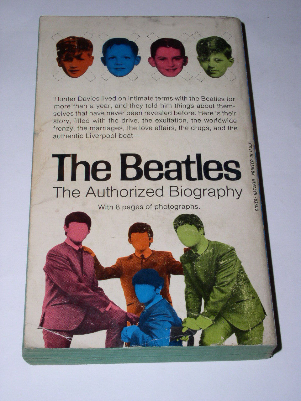 The Beatles Paperback Book Vintage 1968 Hunter Davies 1st Printing - Other