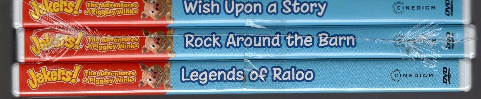 JAKERS ADVENTURES OF PIGGLEY WINKS Lot of 3 DVD 12 Episodes PBS KIDS ...