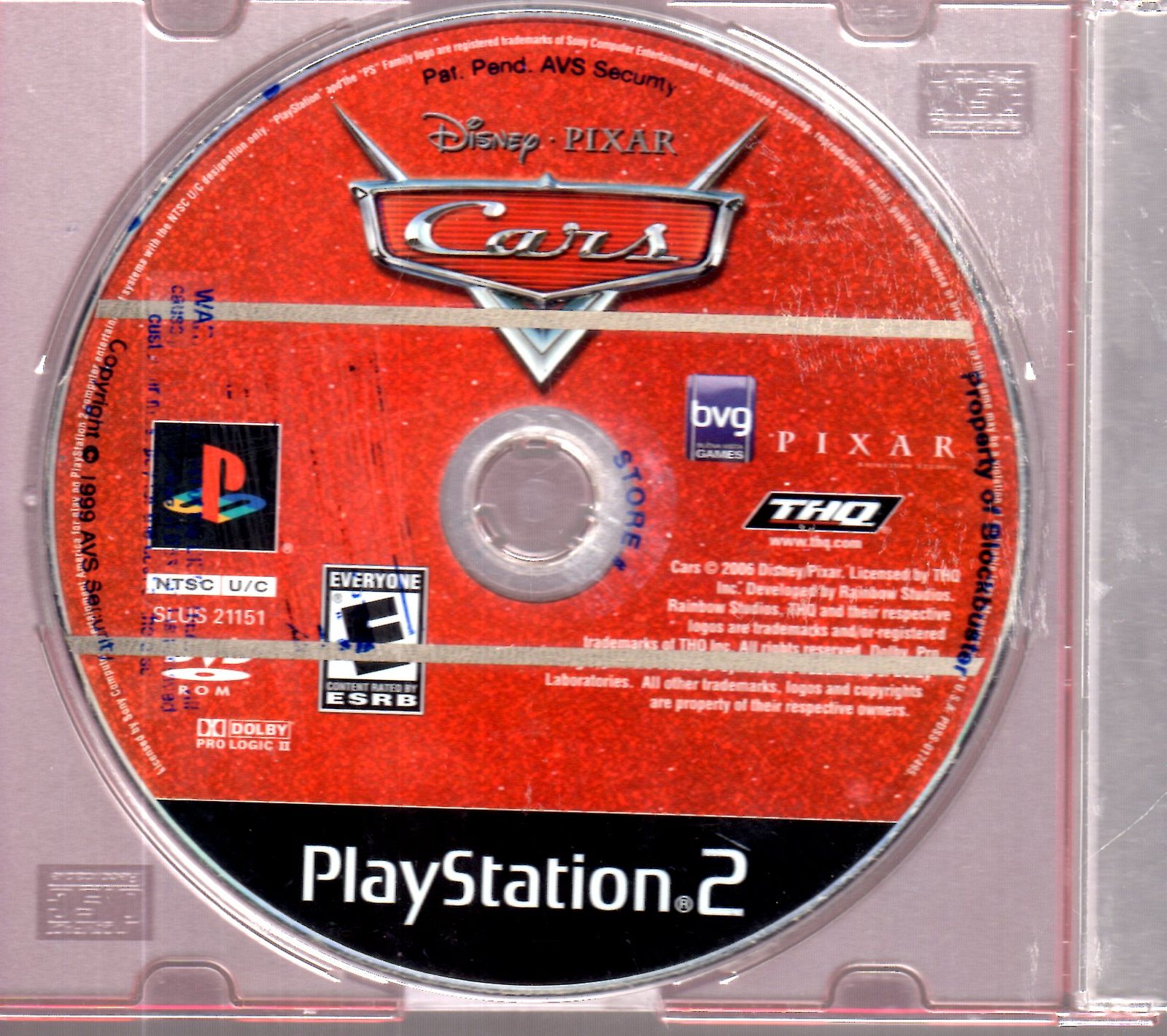 Playstation 2 - Disney Pixar - CARS - Video Games