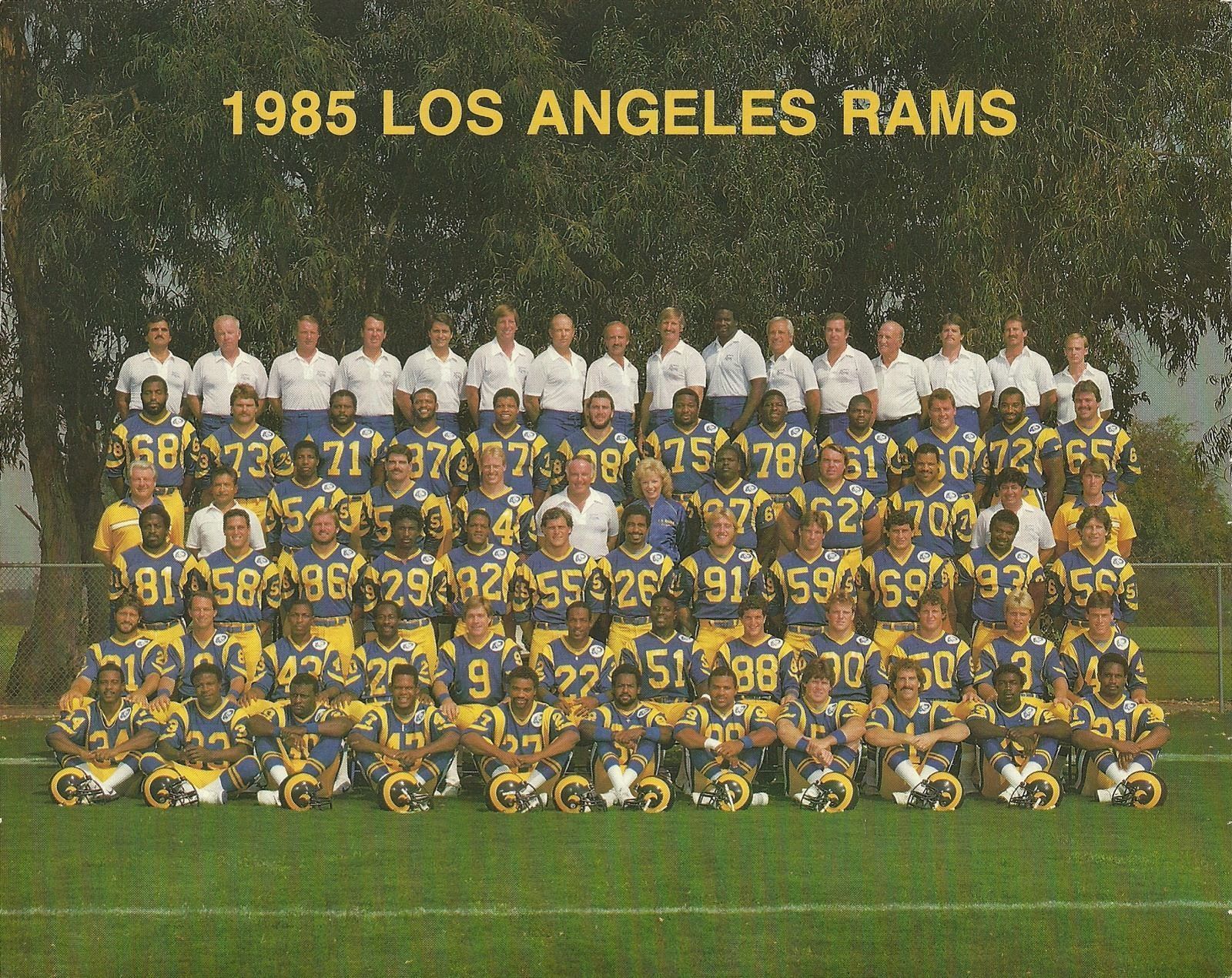 1985 LOS ANGELES RAMS 8X10 TEAM PHOTO FOOTBALL NFL PICTURE LA ...